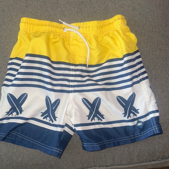O'Neill | Swim | Yellow And Blue Striped Swim Shorts | Poshmark